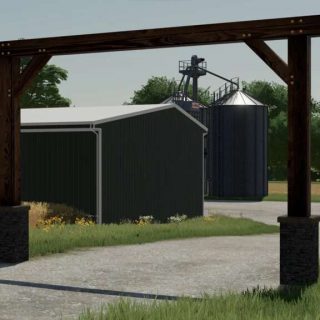 American Ranch Gate Entrance v1.0 FS22 Mod | Farming Simulator 22 Mod