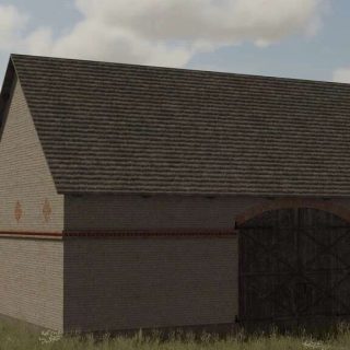 Barn With Garage v1.0 FS22 Mod | Farming Simulator 22 Mod