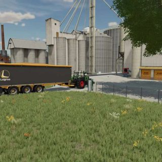 Big US Grain Mill v1.0 FS22 Mod | Farming Simulator 22 Mod