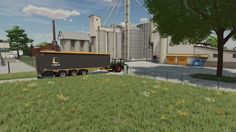 Big US Grain Mill v1.0 FS22 Mod | Farming Simulator 22 Mod