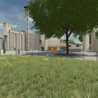Big US Grain Mill v1.0 FS22 Mod | Farming Simulator 22 Mod