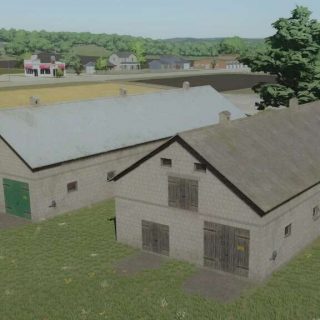Big White Cow Barn v1.3 FS22 Mod | Farming Simulator 22 Mod