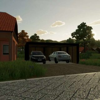 Carport Pack v1.1 FS22 Mod | Farming Simulator 22 Mod