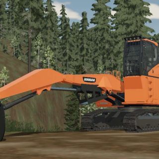 Doosan DX225LL-5 Pack v1.0 FS22 Mod | Farming Simulator 22 Mod