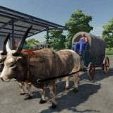 Draft Horse and Ox Pack v1.0 FS22 Mod | Farming Simulator 22 Mod