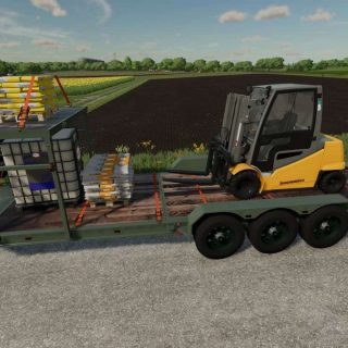 Felling Skid Steer Trailer V1.0 FS22 Mod | Farming Simulator 22 Mod