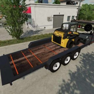 Felling Skid Steer Trailer V1.0 FS22 Mod | Farming Simulator 22 Mod