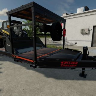 Felling Tilt Deck Trailer v1.1 FS22 Mod | Farming Simulator 22 Mod