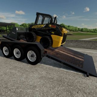 Felling Tilt Deck Trailer v1.1 FS22 Mod | Farming Simulator 22 Mod