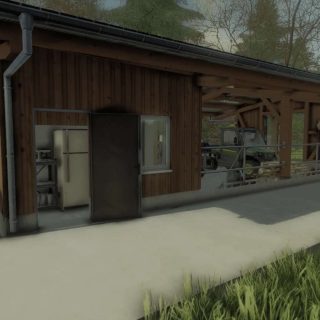 Backyard Woodshop Sheds V1.0 FS22 Mod | Farming Simulator 22 Mod