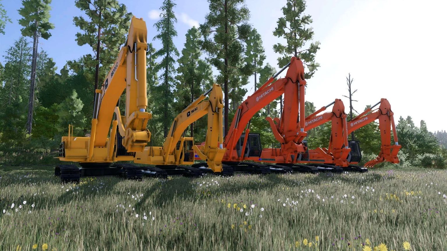 OldGen Deere/Hitachi Excavator Pack v1.0 FS22 Mod | Farming Simulator ...