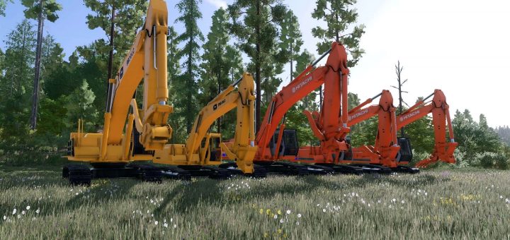 FS22 Excavators | Farming Simulator 22 Forklifts Mods