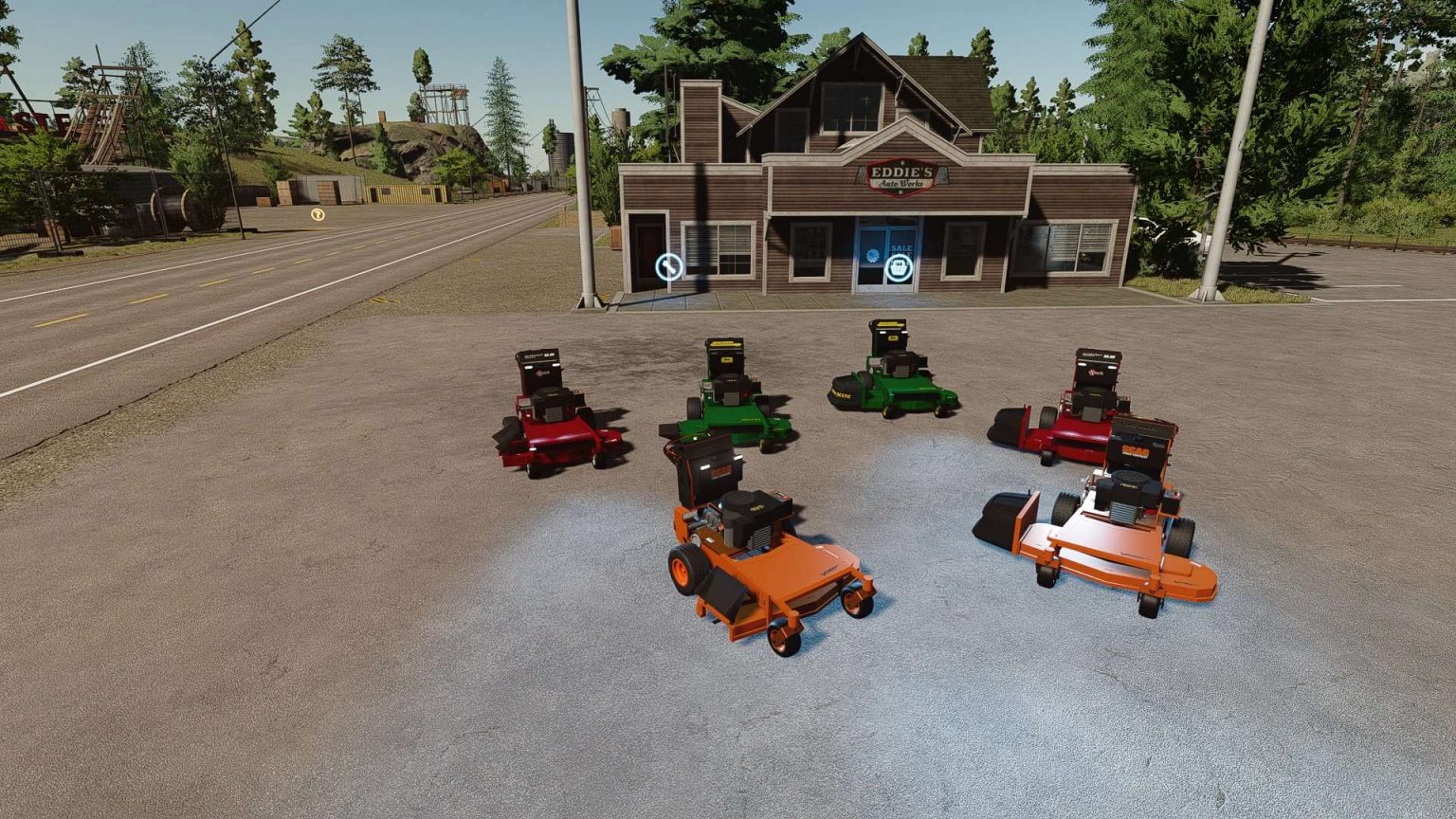 Walk Behind Mower Pack CHS v1.0 FS22 Mod | Farming Simulator 22 Mod