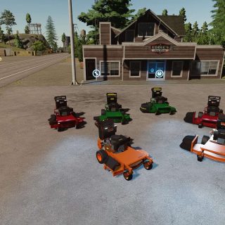 Walk Behind Mower Pack CHS v1.0 FS22 Mod | Farming Simulator 22 Mod