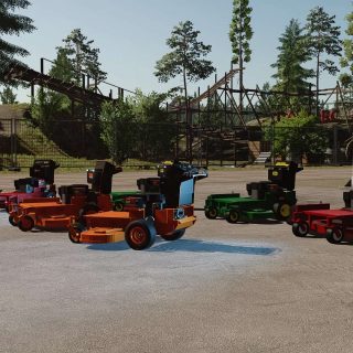 Walk Behind Mower Pack CHS v1.0 FS22 Mod | Farming Simulator 22 Mod