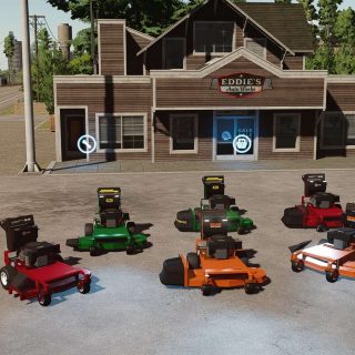 Walk Behind Mower Pack CHS v1.0 FS22 Mod | Farming Simulator 22 Mod