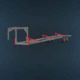 Goose Neck Header Trailer beta v1.0 FS22 Mod | Farming Simulator 22 Mod