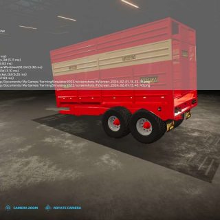 Herron 18ft Silage Trailer v1.0 FS22 Mod | Farming Simulator 22 Mod