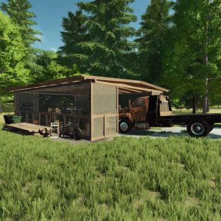 Homemade Deck Workshop V1.0 FS22 Mod | Farming Simulator 22 Mod