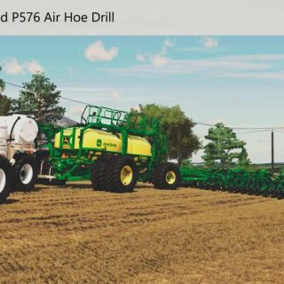 John Deere C850 Air Cart And P576 Air Hoe Drill v1.1 FS22 Mod | Farming ...
