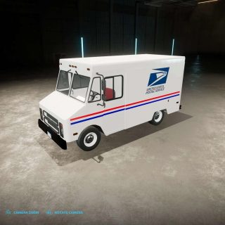Lizard USPS Truck v1.1 FS22 Mod | Farming Simulator 22 Mod