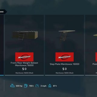 Manitowoc 16000 v1.0 FS22 Mod | Farming Simulator 22 Mod