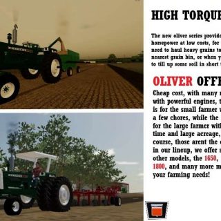 Oliver Pack v1.0 FS22 Mod | Farming Simulator 22 Mod