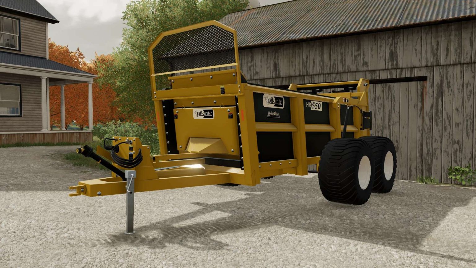 Pik Rite Hydra-Ram HR 550 Spreader v1.0 FS22 Mod | Farming Simulator 22 Mod