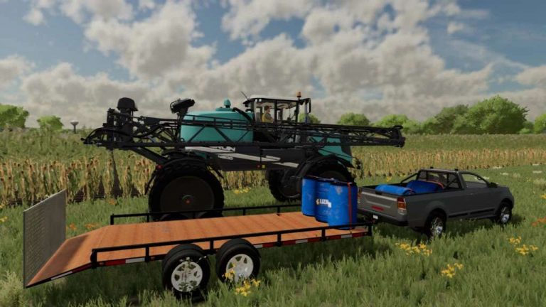 Plastic Water/Fertilizer Barrels v1.0 FS22 Mod | Farming Simulator 22 Mod