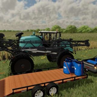 Plastic Water/Fertilizer Barrels v1.0 FS22 Mod | Farming Simulator 22 Mod