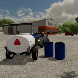 Plastic Water/Fertilizer Barrels v1.0 FS22 Mod | Farming Simulator 22 Mod