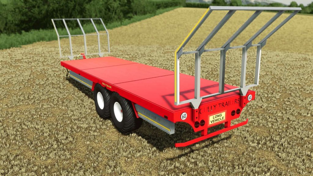 Scully 28ft Bale trailer v1.0 FS22 Mod | Farming Simulator 22 Mod