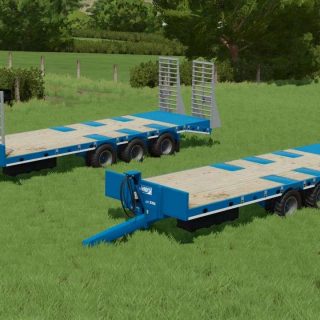 Stewart Low Loader Bale Trailer Flatbed v1.0 FS22 Mod | Farming ...