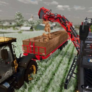 Techmagri TransTruck Vegetable Boxes v1.0.0.1 FS22 Mod | Farming ...