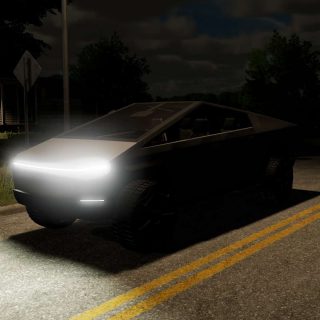 Tesla Cyber Truck v1.0 FS22 Mod | Farming Simulator 22 Mod