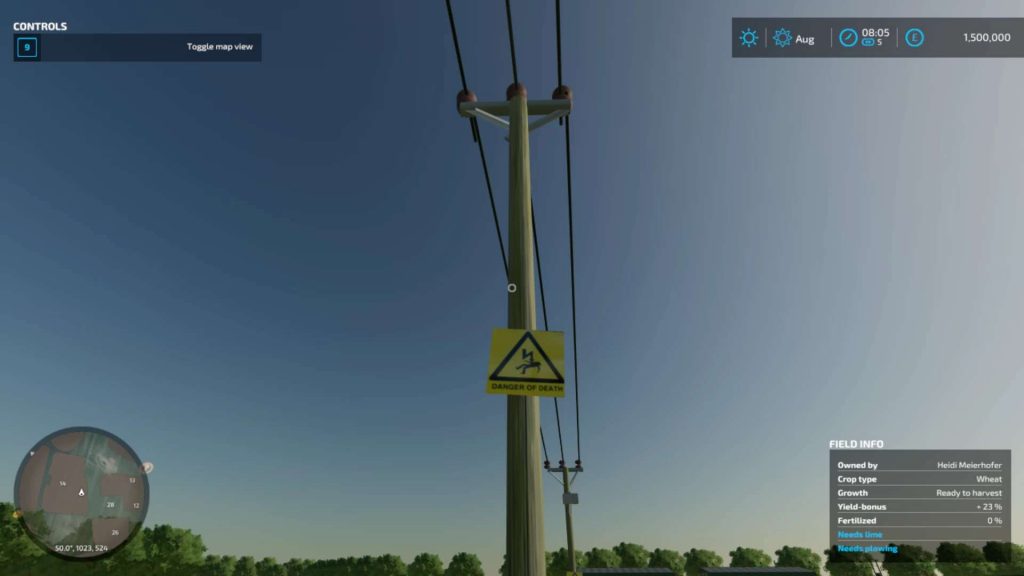 UK power poles prefab v1.0 FS22 Mod | Farming Simulator 22 Mod