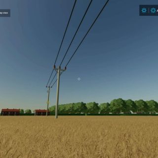 UK power poles prefab v1.0 FS22 Mod | Farming Simulator 22 Mod