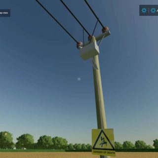 UK power poles prefab v1.0 FS22 Mod | Farming Simulator 22 Mod