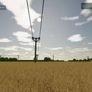 UK POWER POLES PREFAB v1.0.0.1 FS22 Mod | Farming Simulator 22 Mod