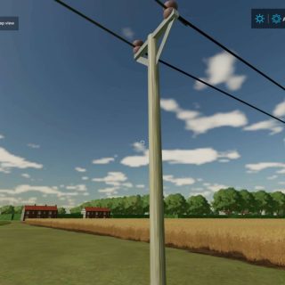 UK POWER POLES PREFAB v1.0.0.1 FS22 Mod | Farming Simulator 22 Mod