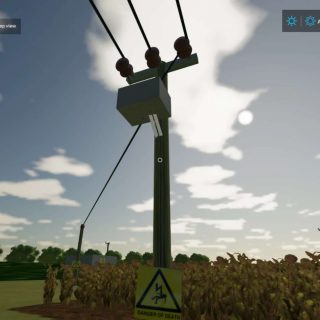 UK POWER POLES PREFAB v1.0.0.1 FS22 Mod | Farming Simulator 22 Mod