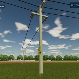 UK POWER POLES PREFAB v1.0.0.1 FS22 Mod | Farming Simulator 22 Mod
