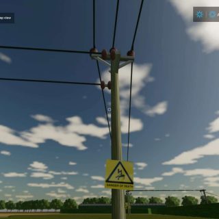 UK POWER POLES PREFAB v1.0.0.1 FS22 Mod | Farming Simulator 22 Mod