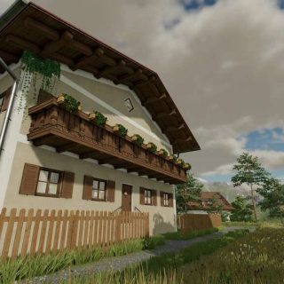 Upperbavarian Farmhouse With Workshop v1.0 FS22 Mod | Farming Simulator ...