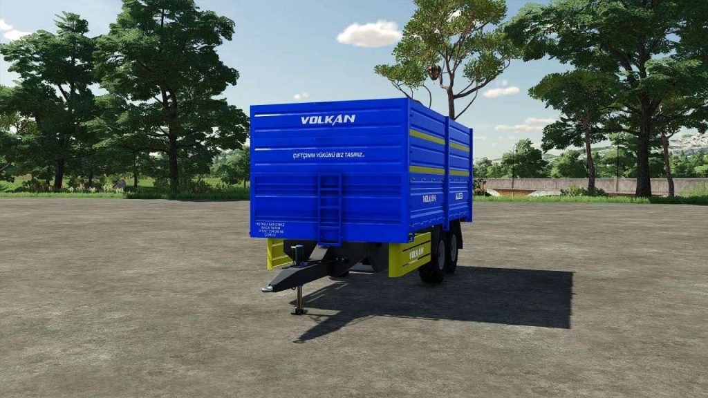 Volkan Agricultural Trailer v1.0 FS22 Mod | Farming Simulator 22 Mod