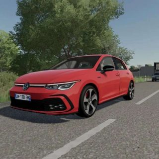 Volkswagen Golf 8 GTI v1.0.0.1 FS22 Mod | Farming Simulator 22 Mod