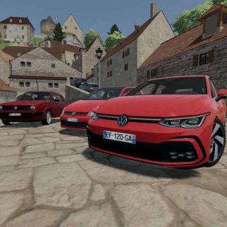 Volkswagen Golf 8 GTI v1.0.0.2 FS22 Mod | Farming Simulator 22 Mod