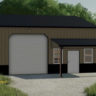 32x40 Shed with porch v1.0 FS22 Mod | Farming Simulator 22 Mod