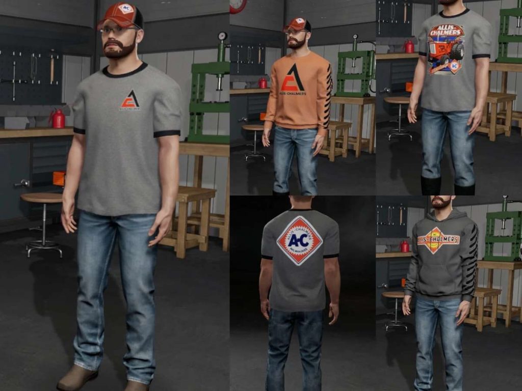 Allis-Chalmers themed clothing pack v1.0 FS22 Mod | Farming Simulator ...