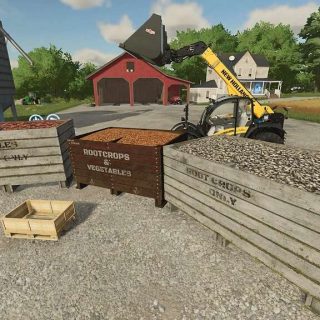 Assortment Of Fillable Pallets v1.0 FS22 Mod | Farming Simulator 22 Mod